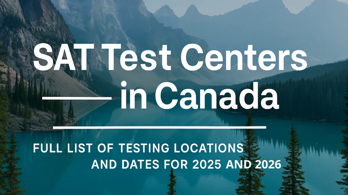 Discover a List of SAT Test Centers in Canada in 2025