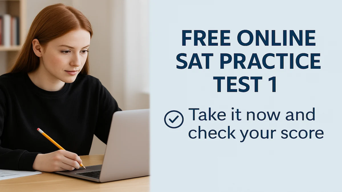 Free Online SAT Practice Test 1: Take It Now 2025