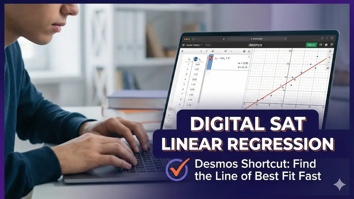 Digital SAT Linear Regression Desmos: Find the Line of Best Fit Fast